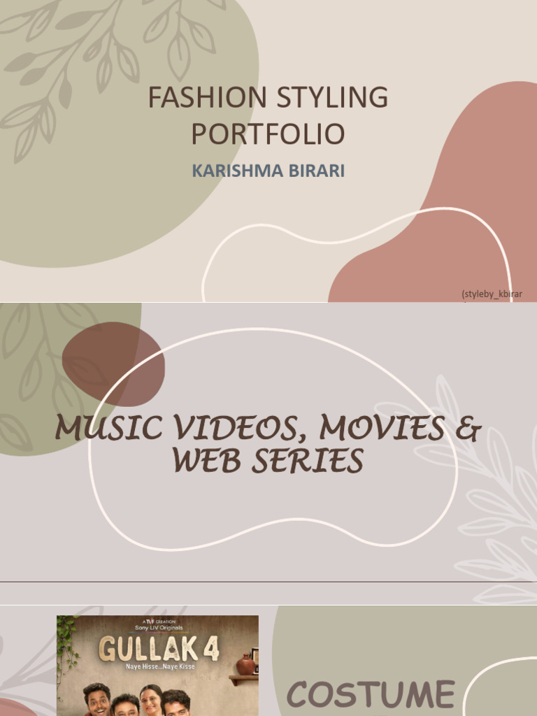 FASHION STYLING PORTFOLIO Kb-Compressed | PDF
