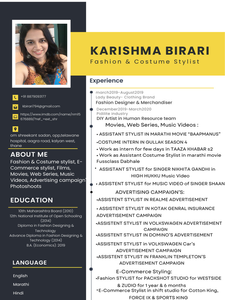 Karishma Birari-Cv PDF | PDF