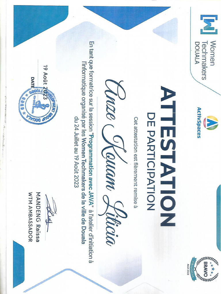 Attestation | PDF