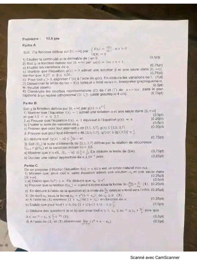 Maths Bac C Togo | PDF