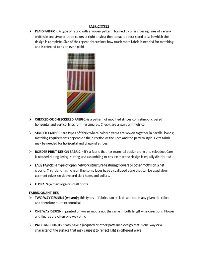 Notes On Handling Fabrics | PDF | Seam (Sewing) | Home & Garden