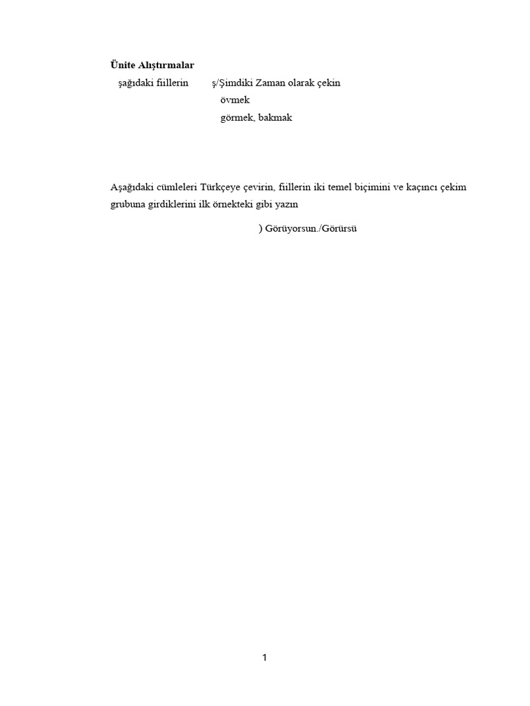 Unite Alistirma Latince | PDF