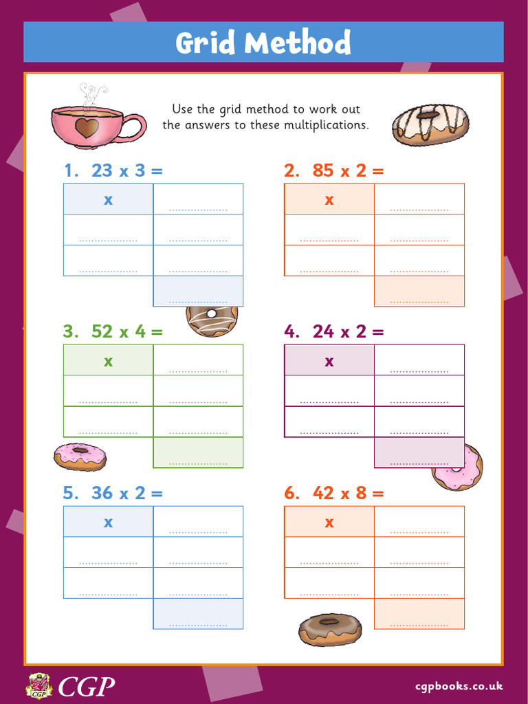 Grid Method (Year 3) Full Colour - M2WAT523 | PDF