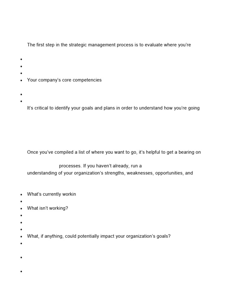 5 steps Strategic Management | PDF