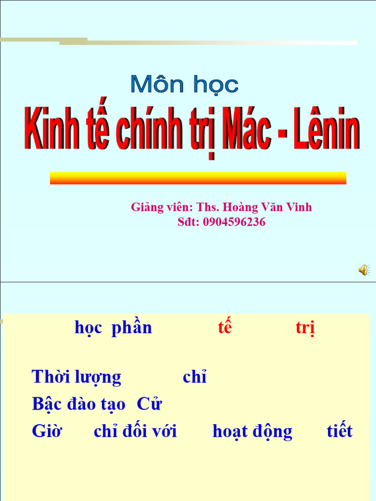 Chương 1 - Nhap Mon KTCT | PDF