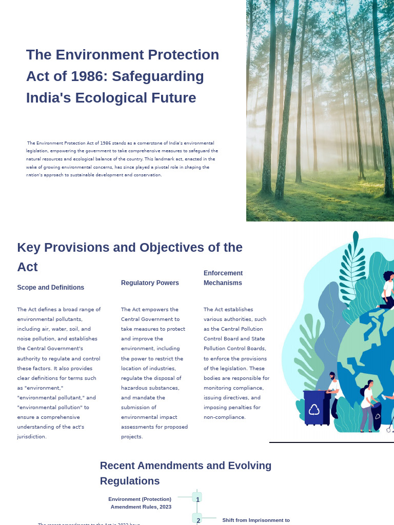 The Environment Protection Act of 1986: Safeguarding India's Ecological ...