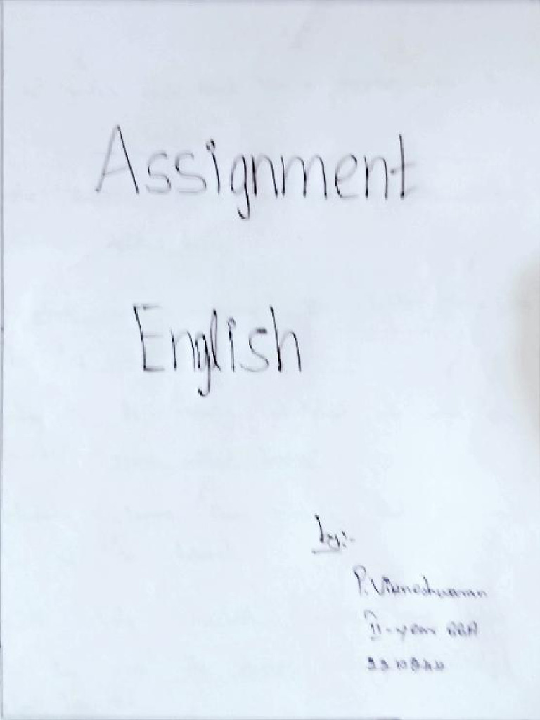 Eng Assignment | PDF