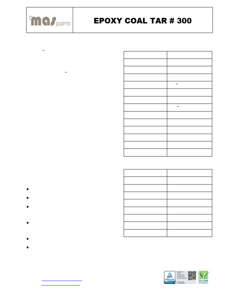 Epoxy Coal Tar 300 Datasheet | PDF