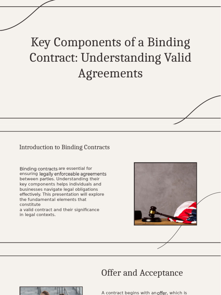 Slidesgo Key Components of A Binding Contract Understanding Valid Agreements 202410010354542Lvm ...