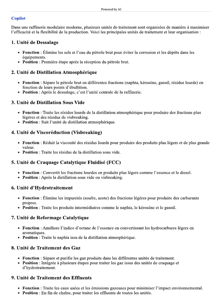 Etape de Production | PDF