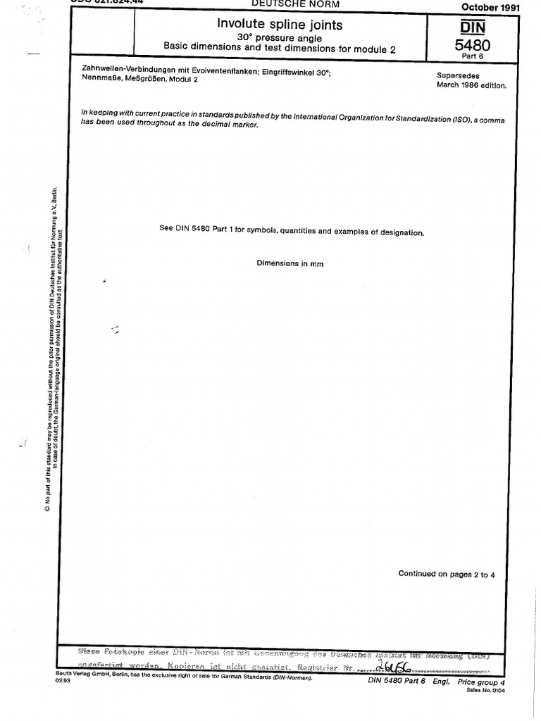 Din 5480 6+1991 | PDF