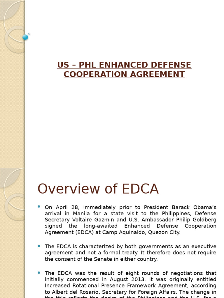 EDCA Presentation | PDF