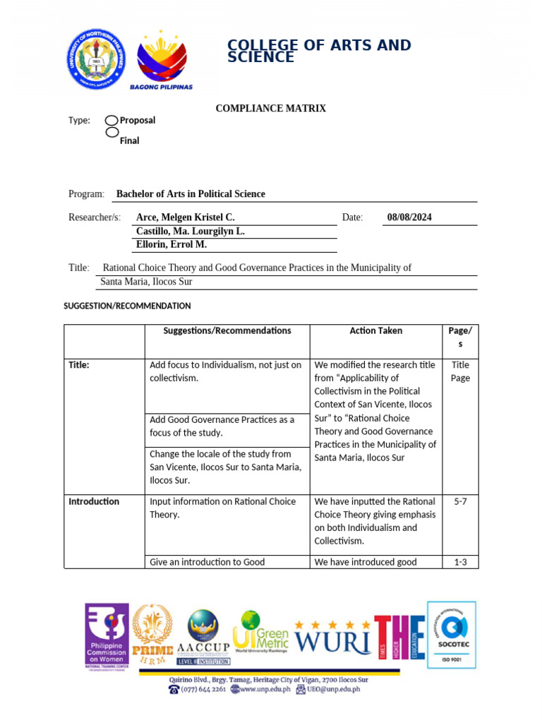 Compliance Matrix | PDF