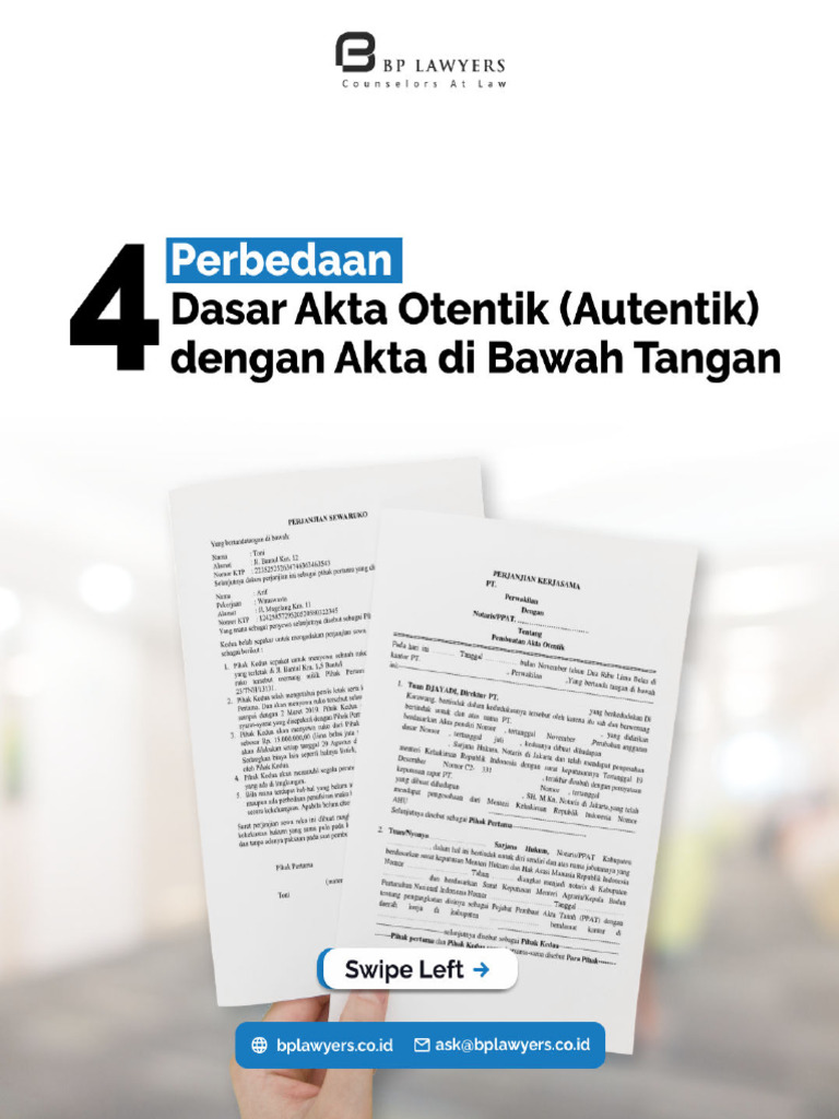 Perbedaan Akta Otentik | PDF Perbedaan Akta Otentik | PDF
