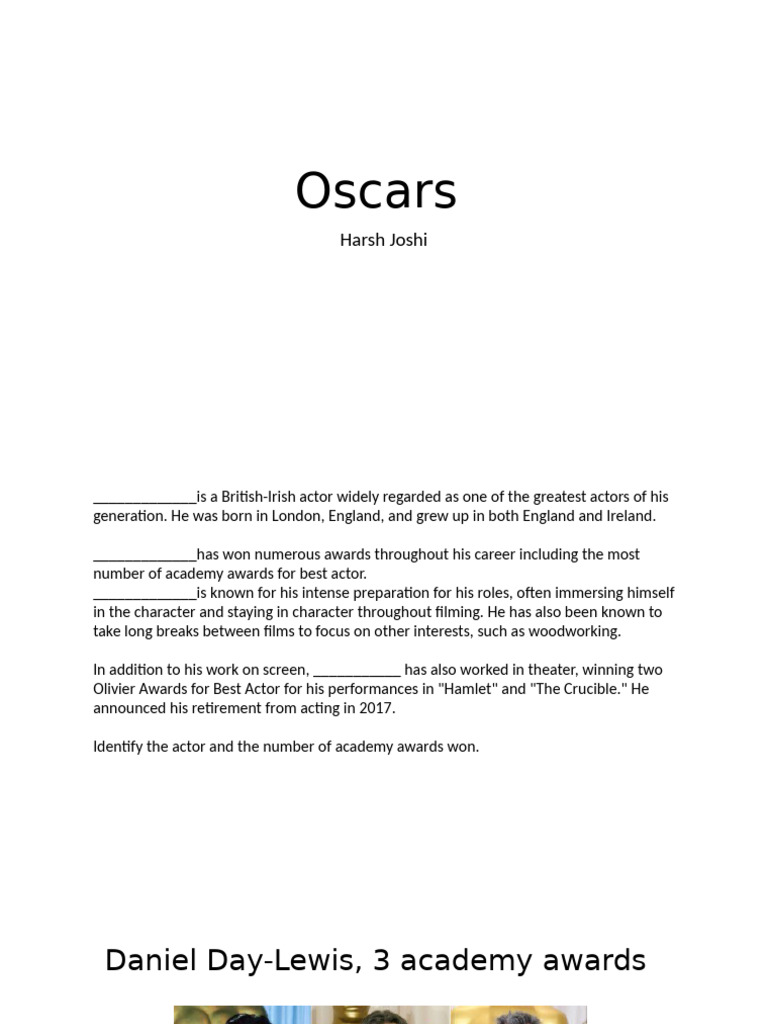 Oscars | PDF