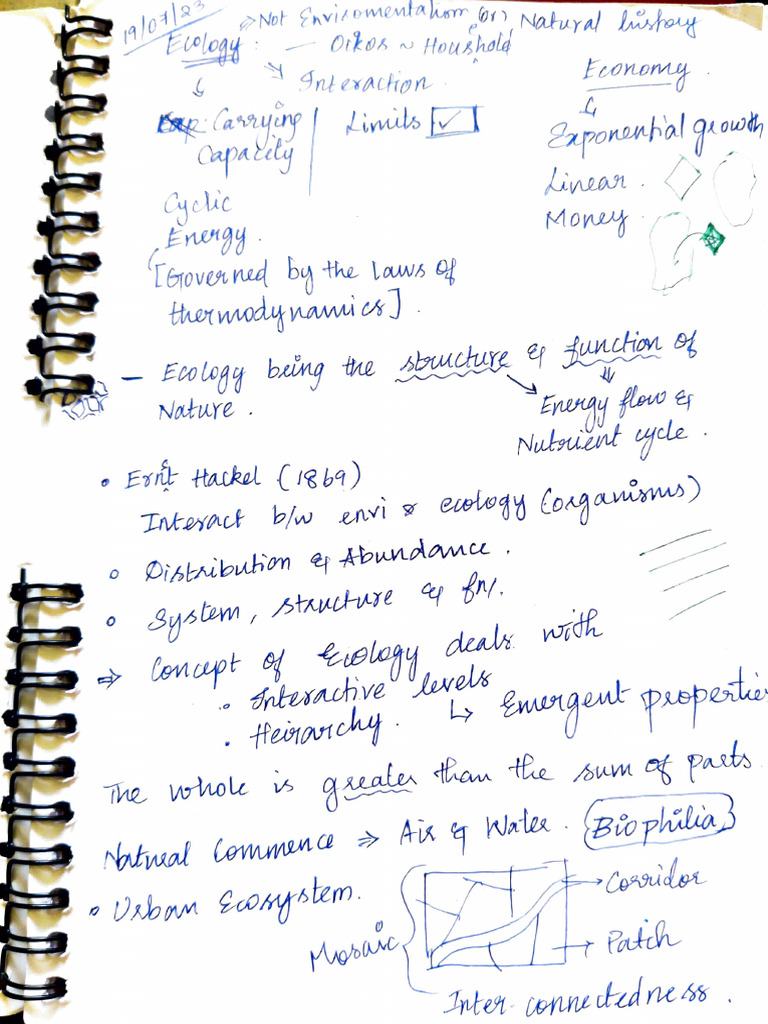 ECOLOGY Notes - MTE | PDF
