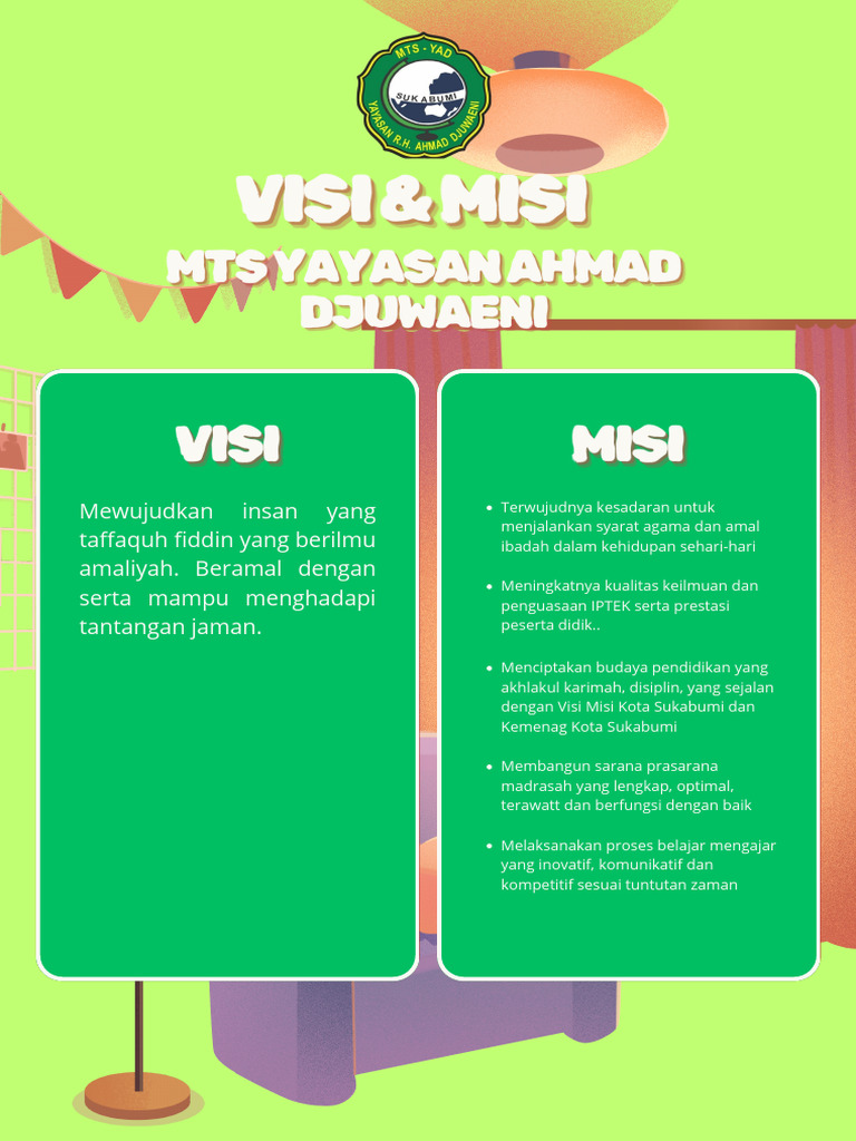 Poster Visi Misi Ketua Osis Modern Ilustratif Putih Merah Bata | PDF