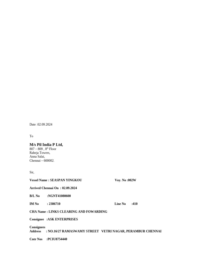 PIL BOND FORMAT 100RS | PDF