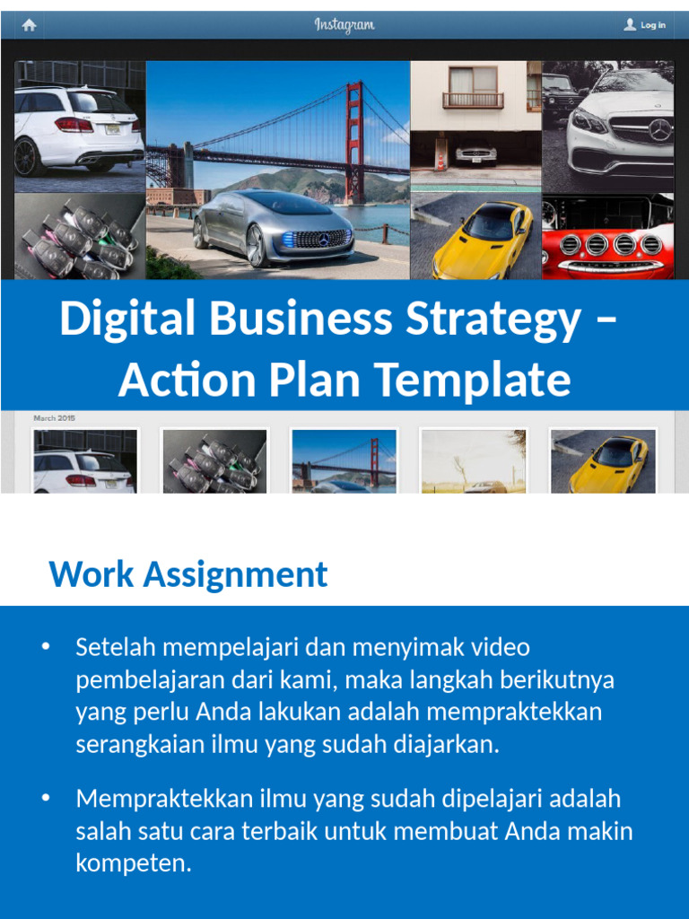 Digital Business Strategy - Action Plan Template | PDF