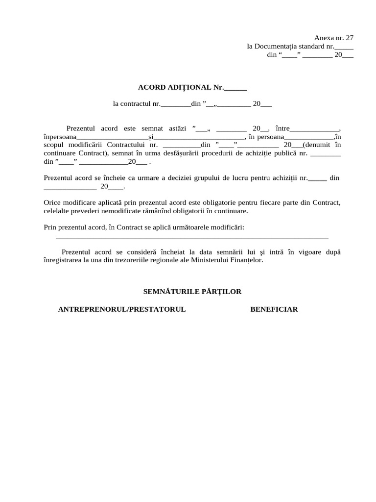 Acord Aditional | PDF