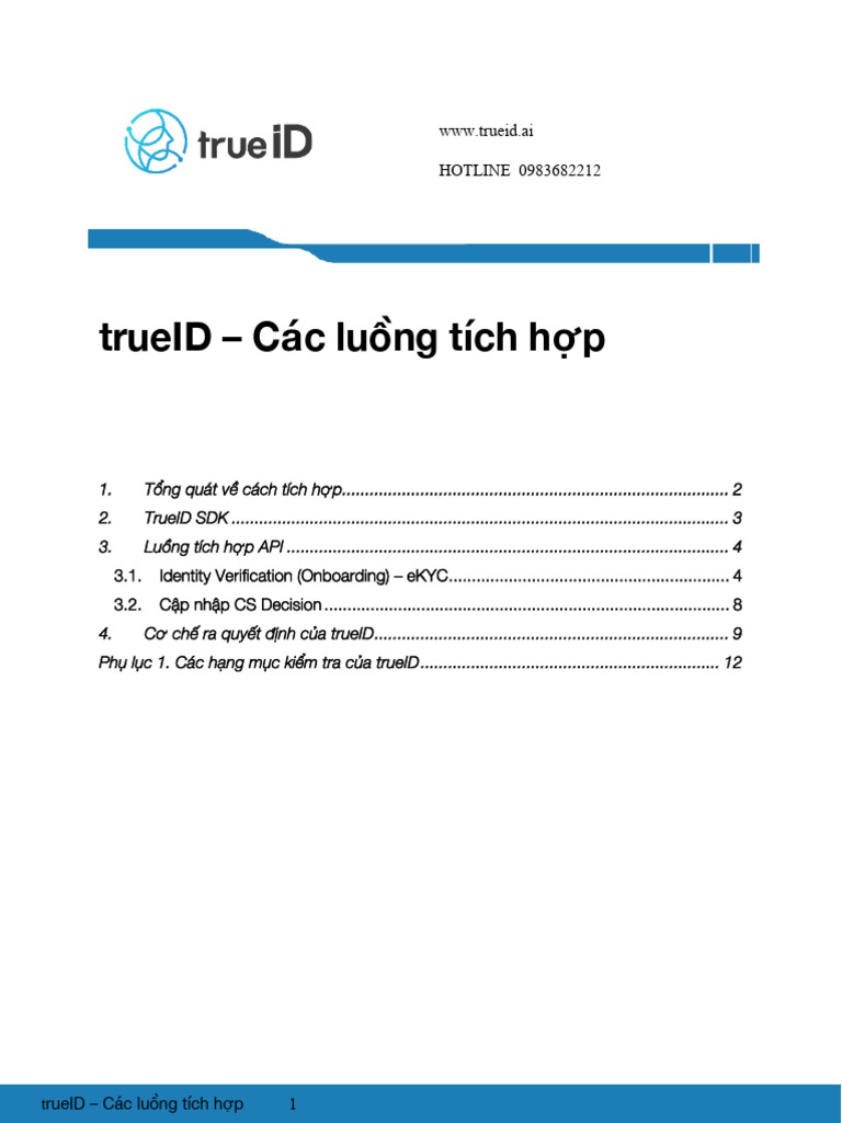 TrueID - Integration Flows v1.0 | PDF