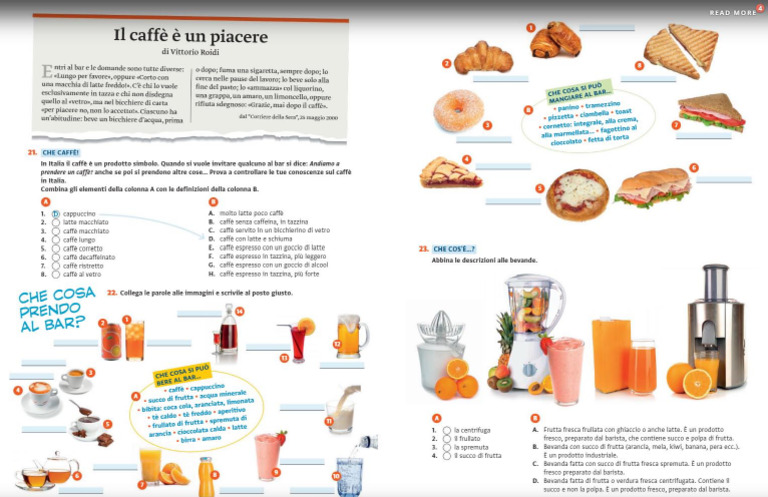 Il Caffe e Un Piacere | PDF