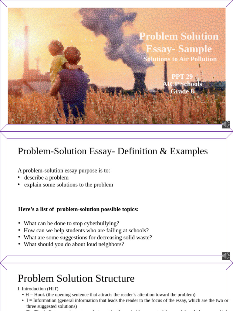 English G8 PPT29 Problem Solution Samples | PDF | Pollution | Overweight
