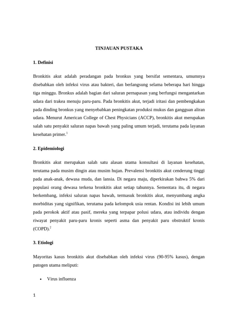 Bronkitis Akut | PDF | Medical Specialties | Microbiology