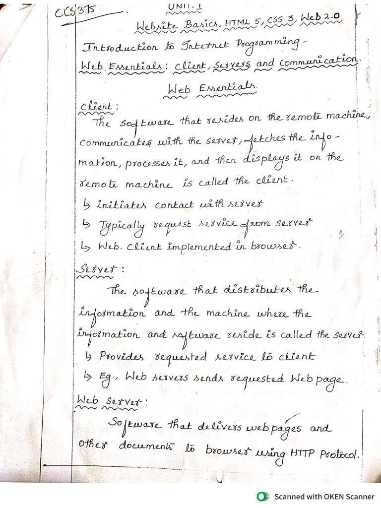 CCS375-Web Technologies | PDF