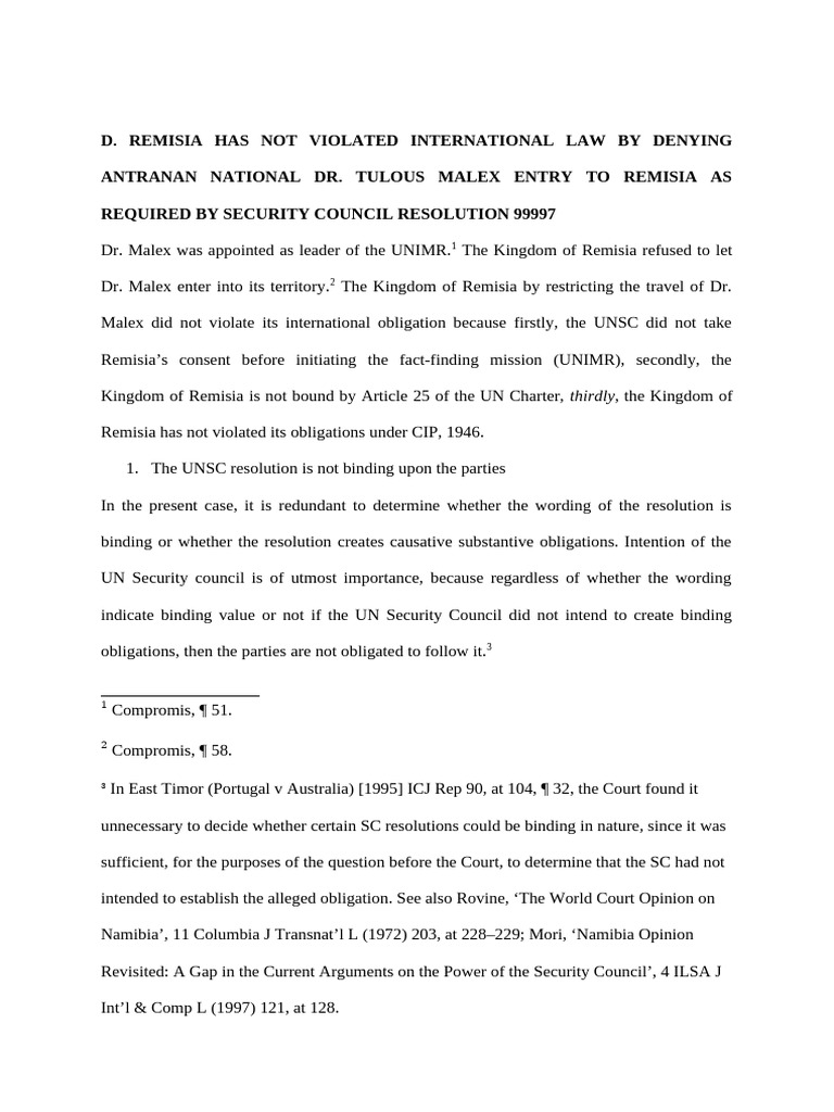 Respondent Draft | PDF