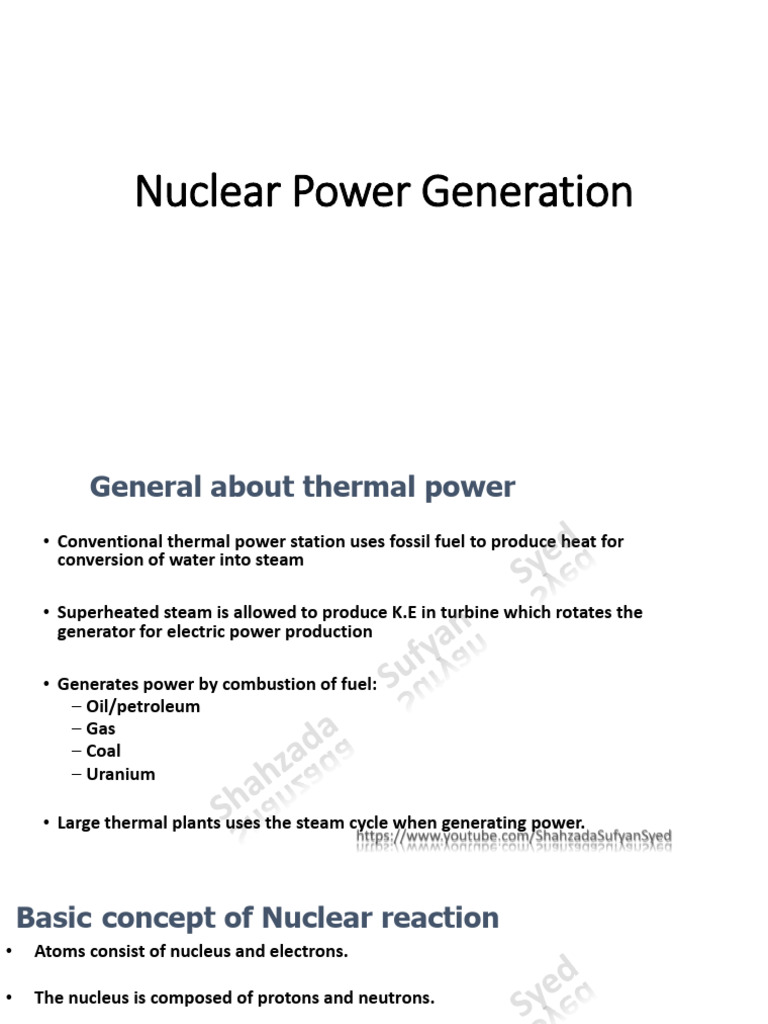Nuclear Power Generation | PDF
