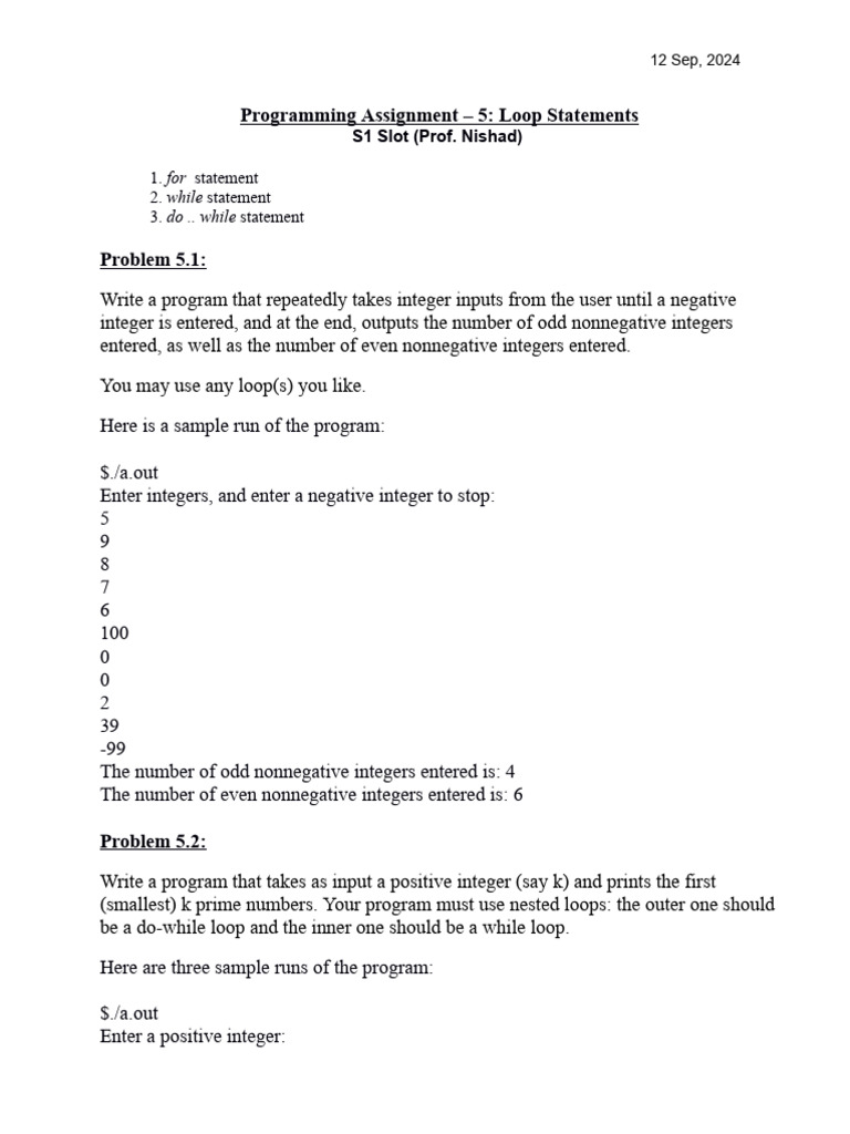 CS1100 Questions | PDF