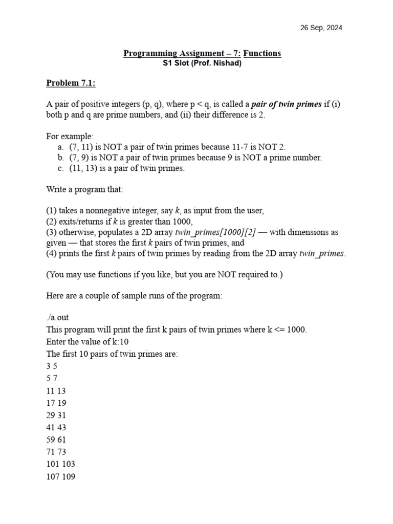 CS1100 Questions | PDF