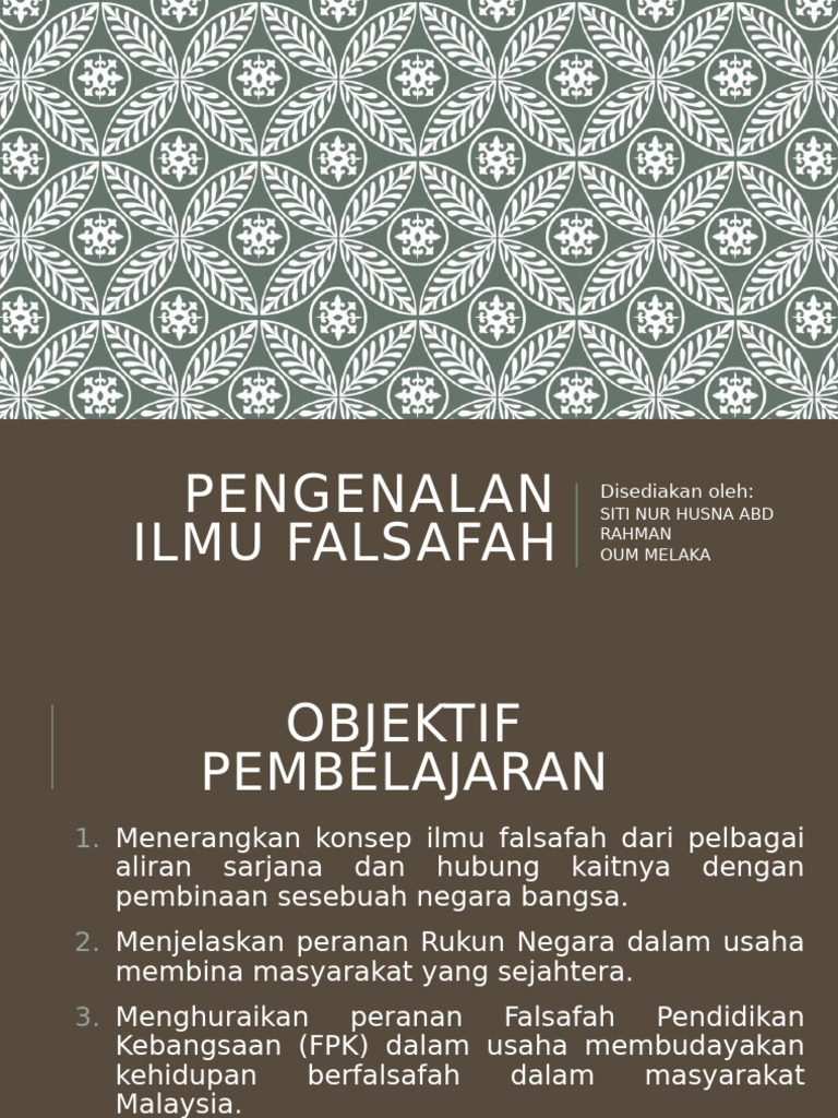 Pengenalan - Ilmu - Falsafah - Topik 1 | PDF