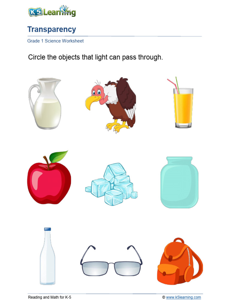 Grade 1 Transparency B | PDF