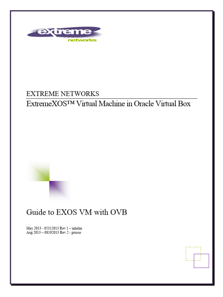 EXOS VMs Document | PDF