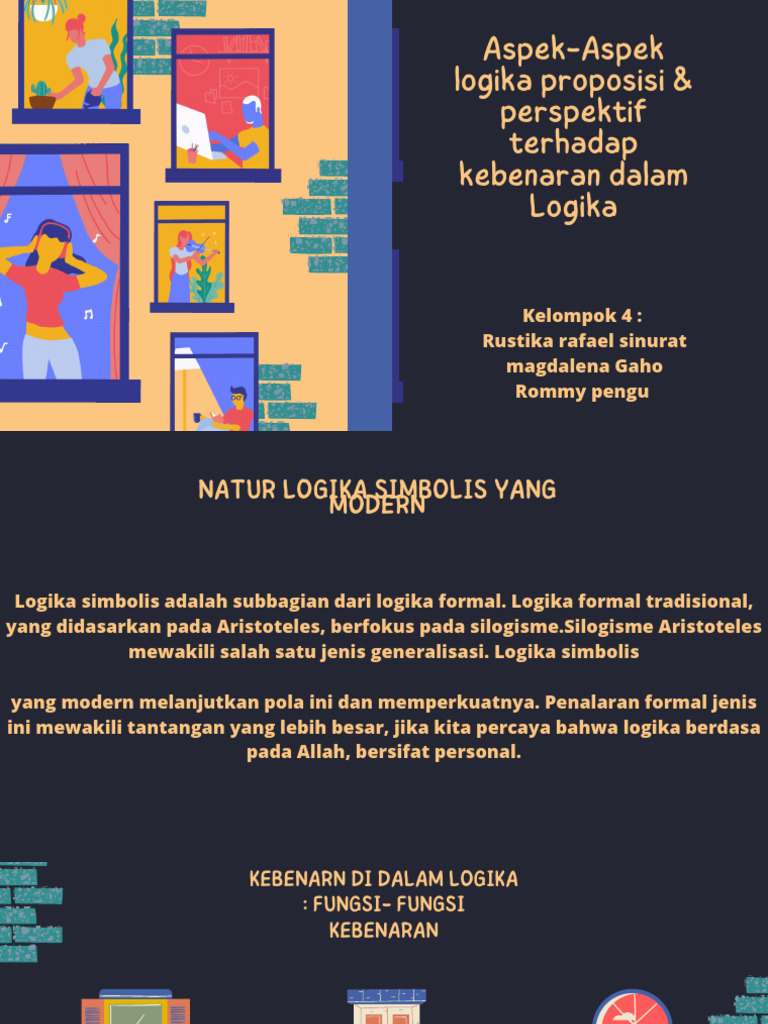 Aspek-Aspek logika proposisi & perspektif terhadap kebenaran dalam ... Aspek-Aspek logika proposisi & perspektif terhadap kebenaran dalam ...