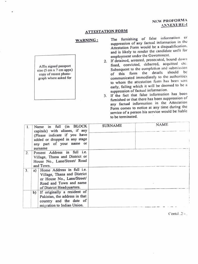 Attestation Form What Is Form 1 9: Employment Eligibility