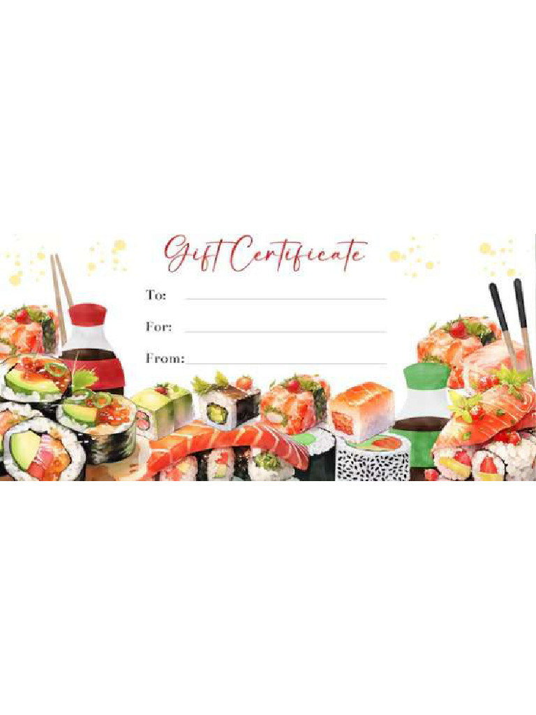 Gift Certificate | PDF