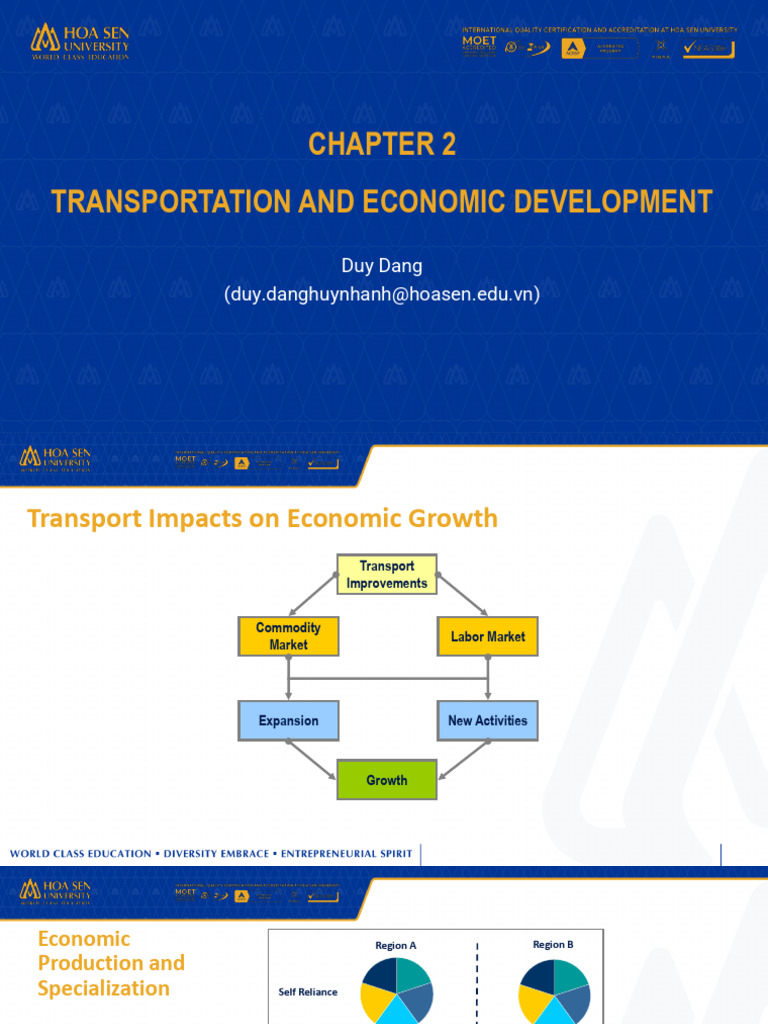 LG305DE01 - Chapter 2 TRANSPORTATION AND ECONOMIC DEVELOPMENT | PDF