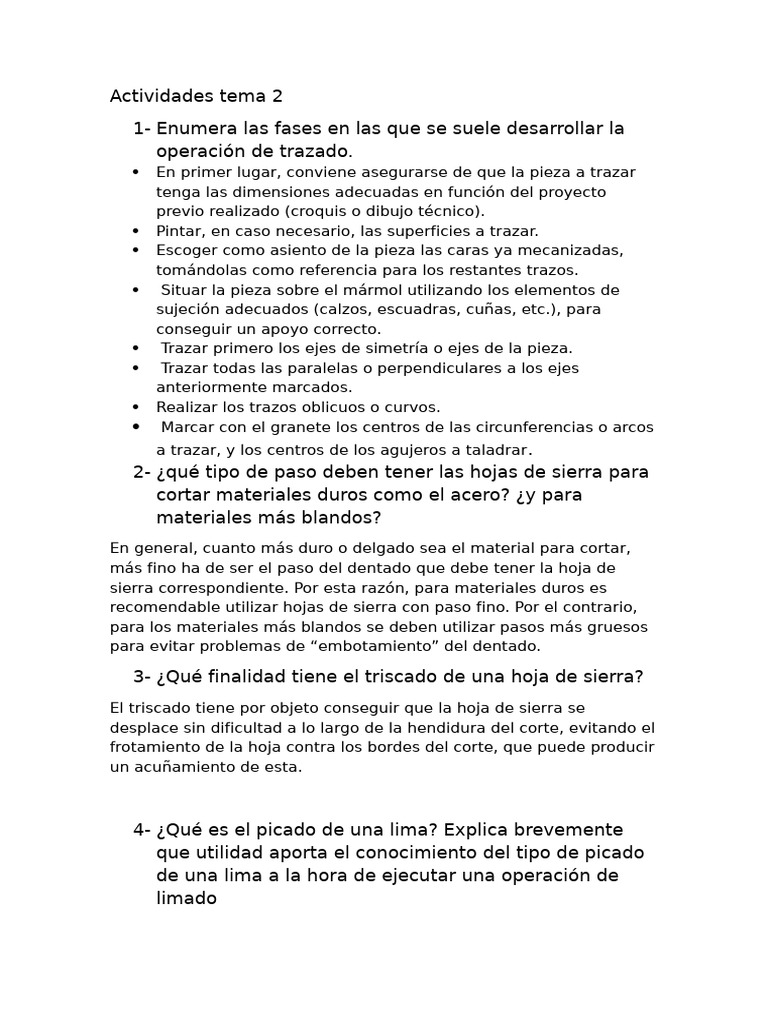 actividades tema dos | PDF