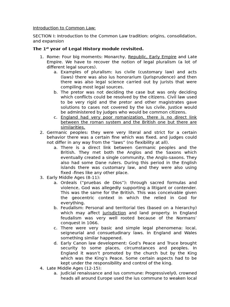 Introduction To Common Law | PDF