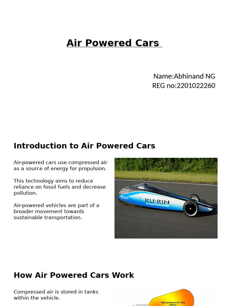 Air Powered Cars-1 | PDF