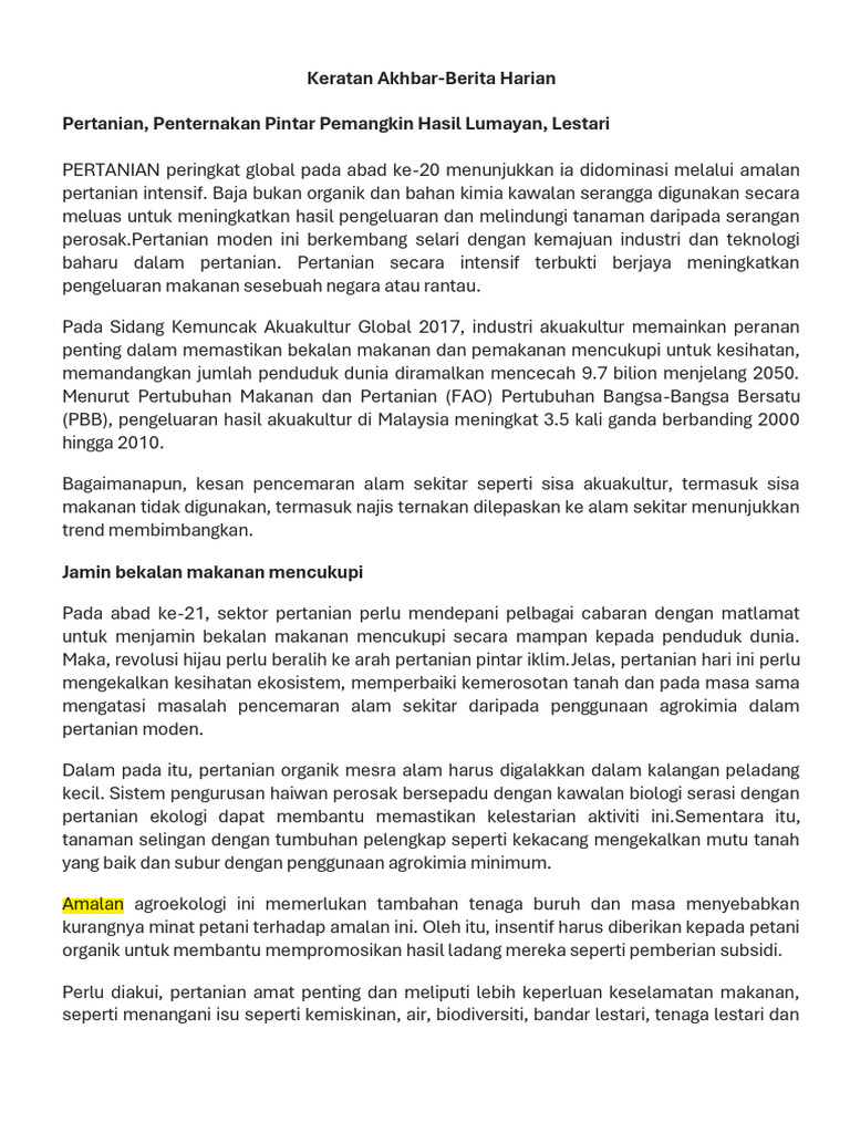 Keratan Akhbar | PDF