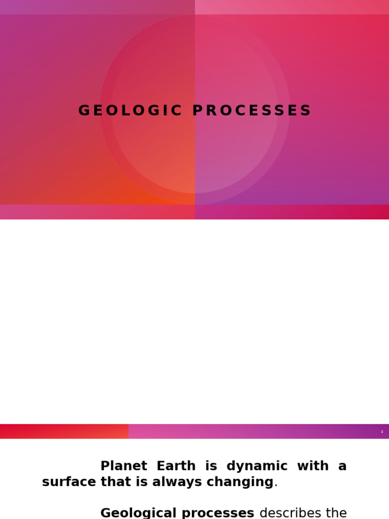 Geologic-Processes 090725 | PDF