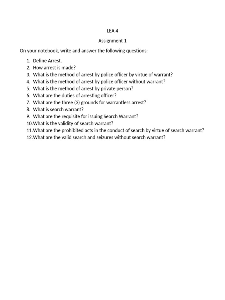 LEA 4 Assignment 2 | PDF