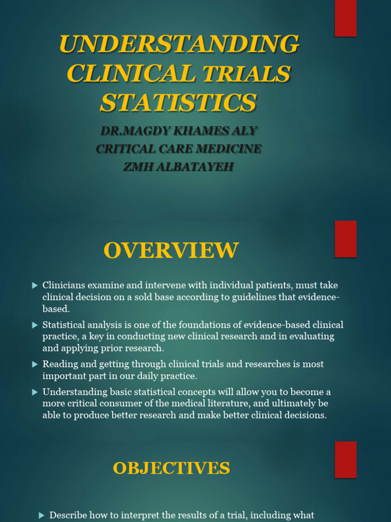 Understanding Clinical Statistics: Trials | PDF