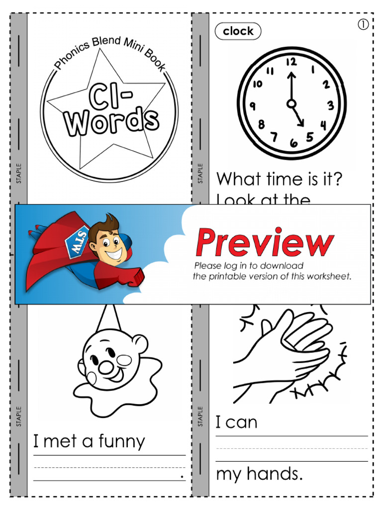 CL Phonics Blend BL Mini Book | PDF