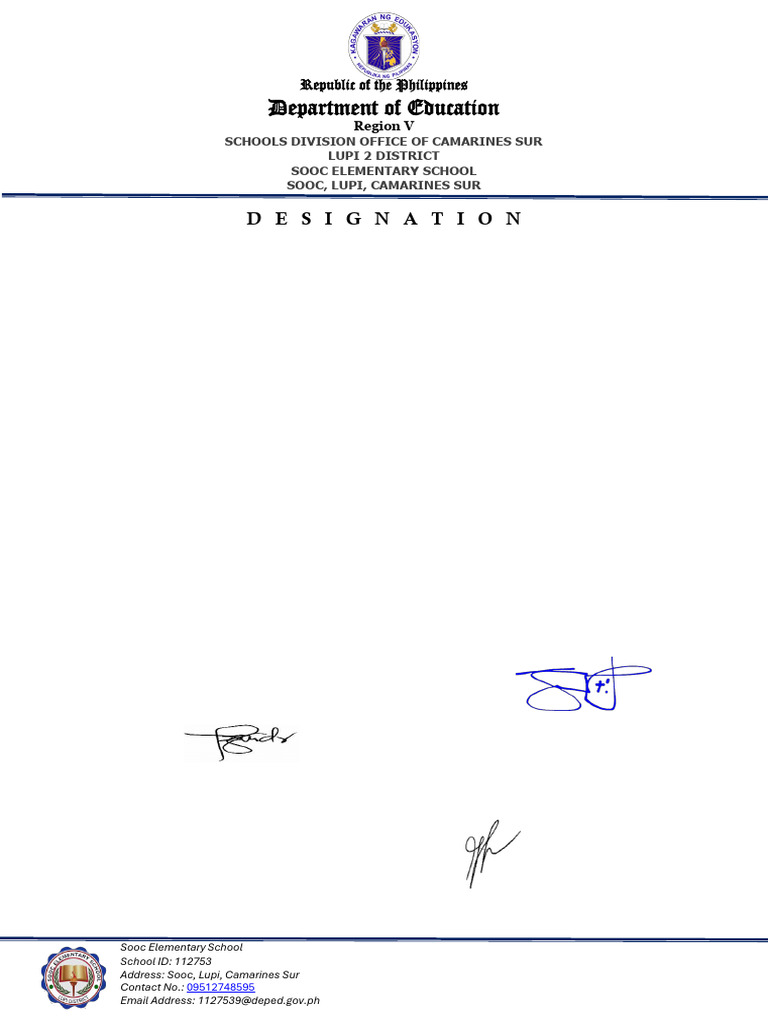 FILIPINO KLAB DESIGNATION OF TEACHER ADVISER | PDF