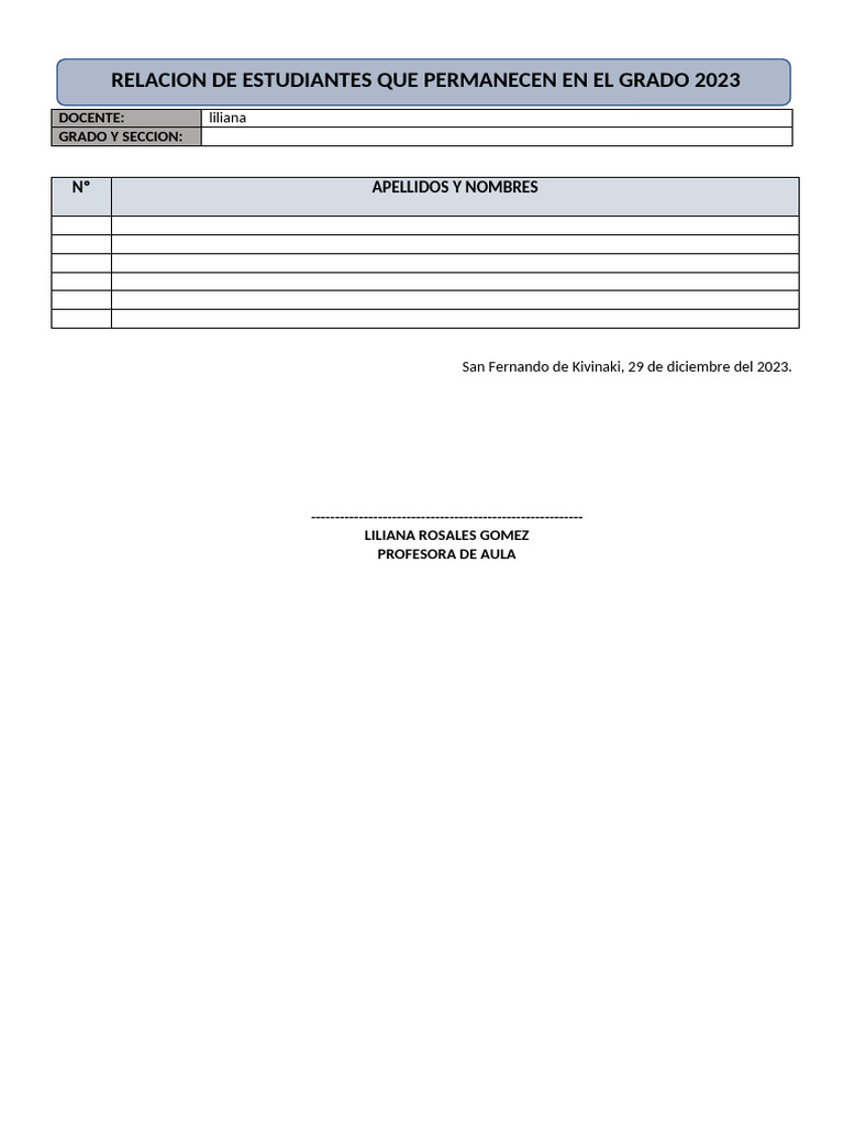 Estudiantes Que Repiten de Grado | PDF